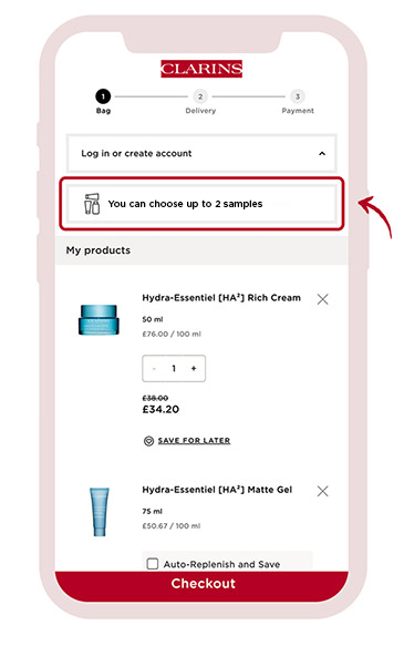 Samples: the chance to try before you buy - Clarins